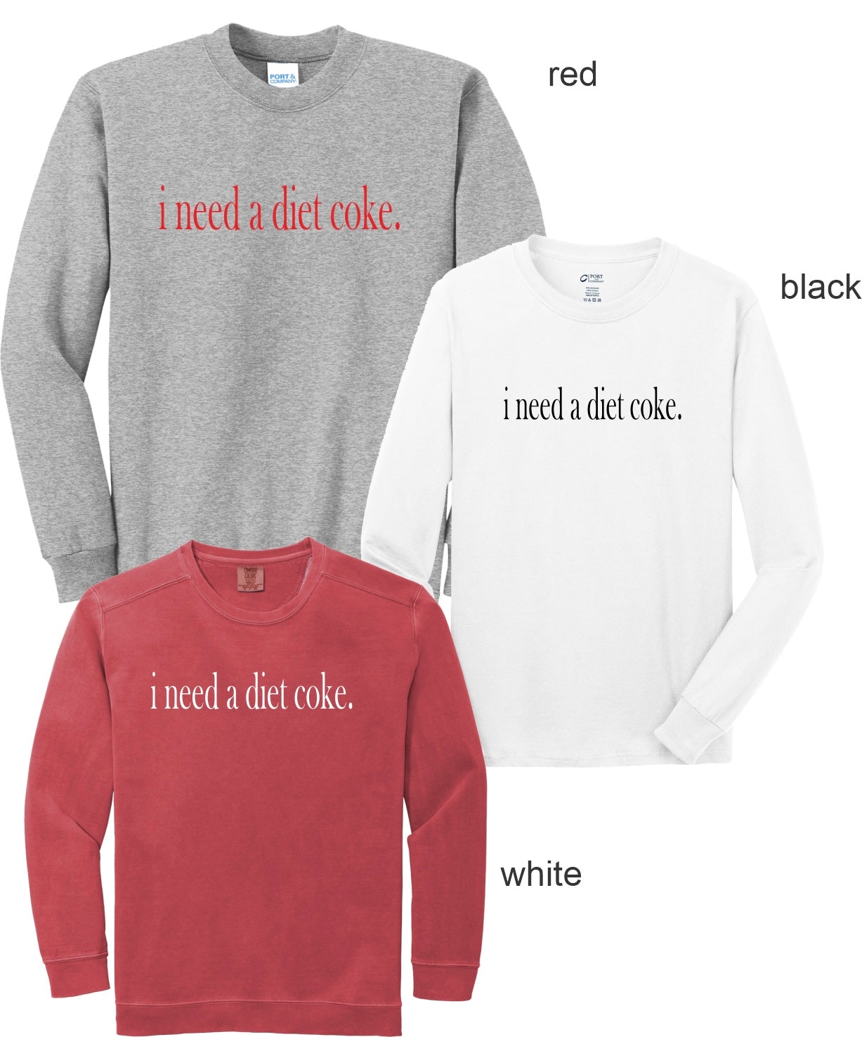 i need a Diet Coke Crew neck – YSD Graphics