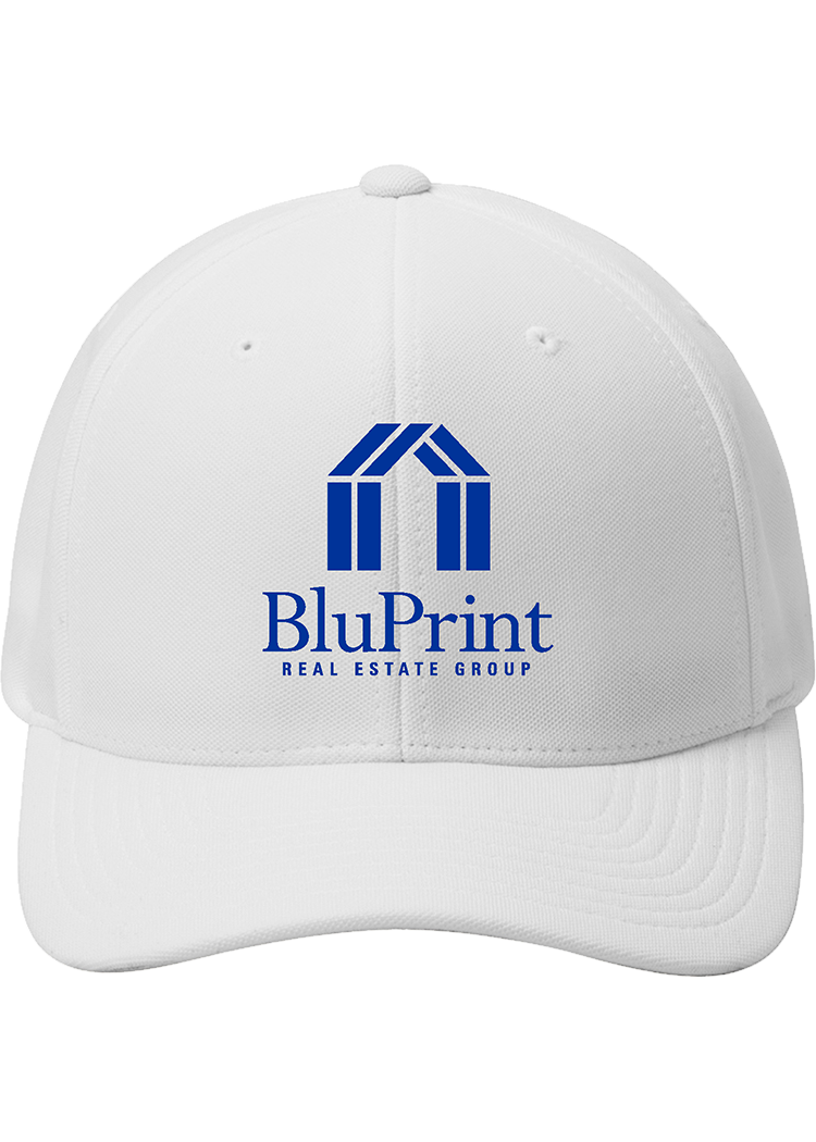 BluPrint Flexfit cap stacked logo – YSD Graphics