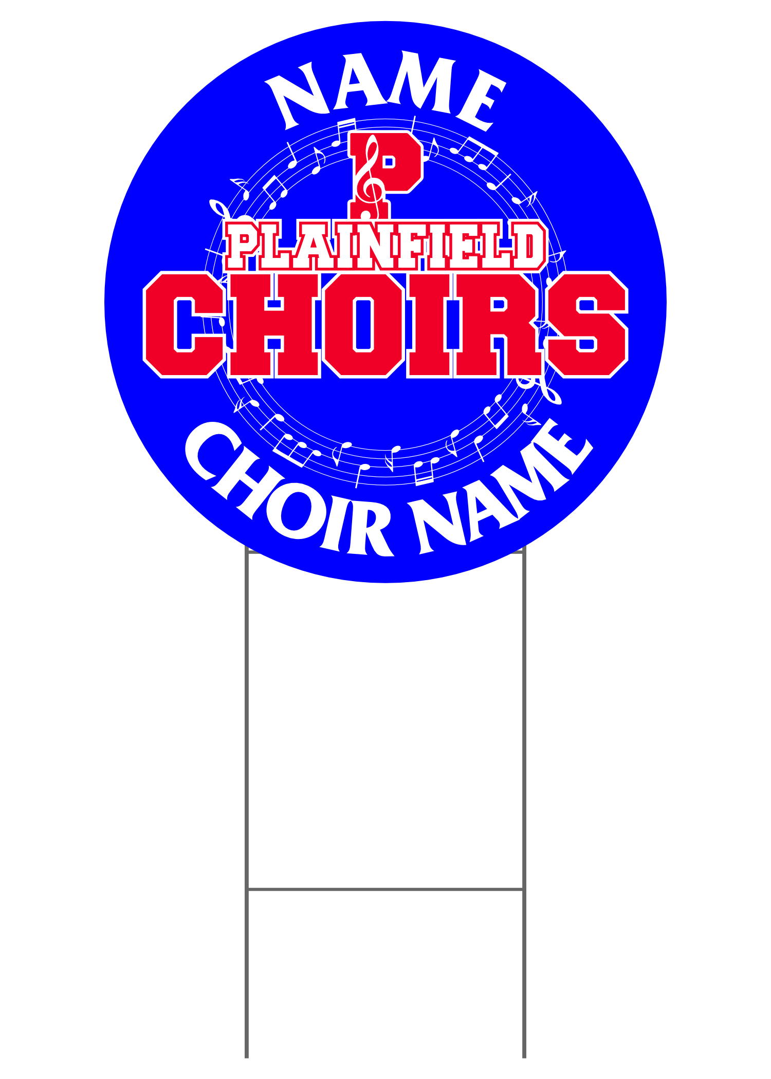 PLAINFIELD CHOIRS YARD SIGN – YSD Graphics