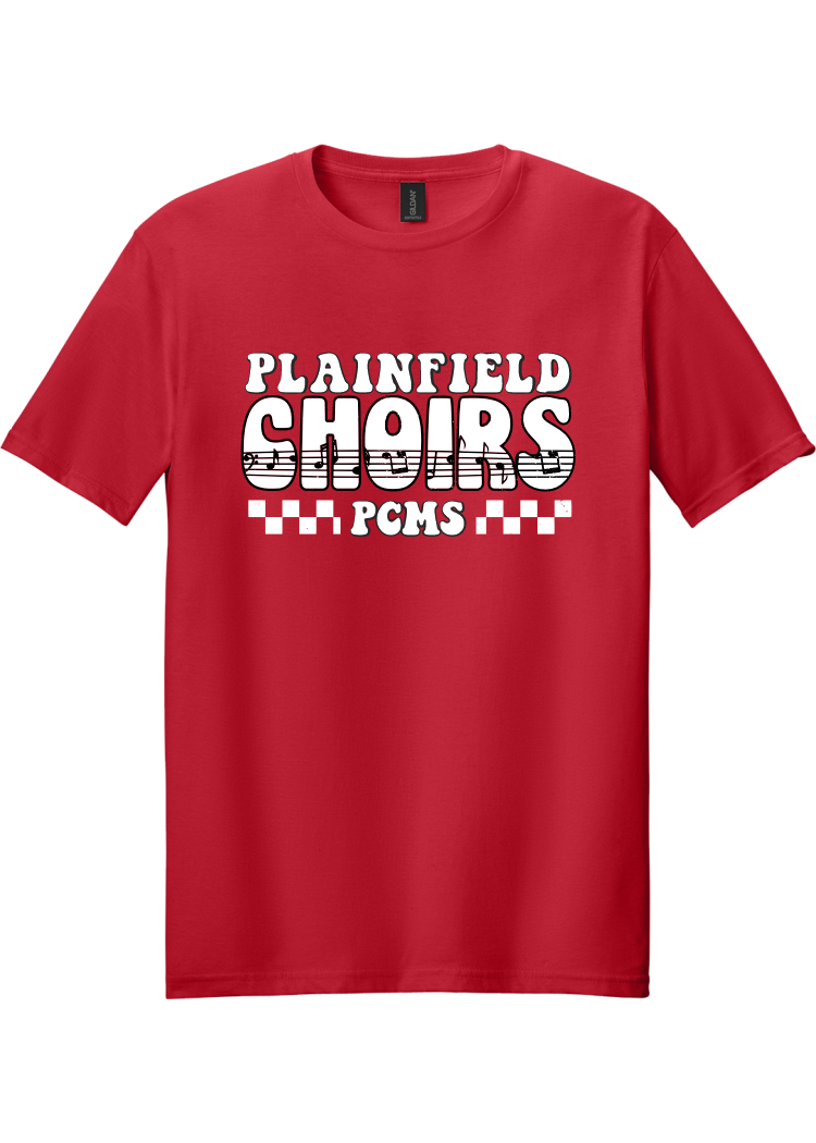 Plainfield Middle School Choirs Checkered T-shirt – YSD Graphics