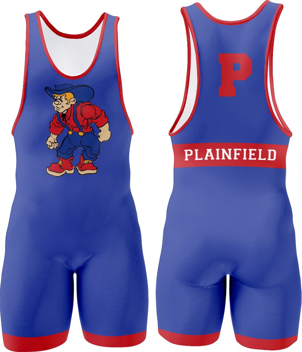 Plainfield Wrestling Full Custom Singlet - BLUE – YSD Graphics