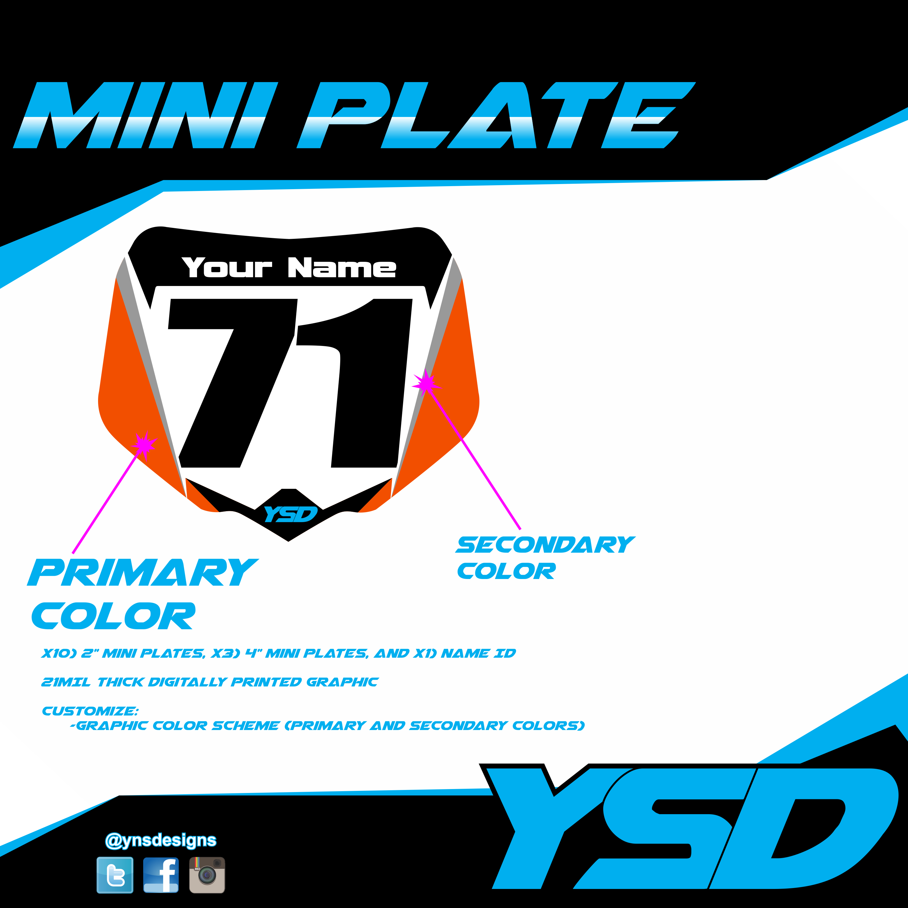 Mini Plate sheet – YSD Graphics